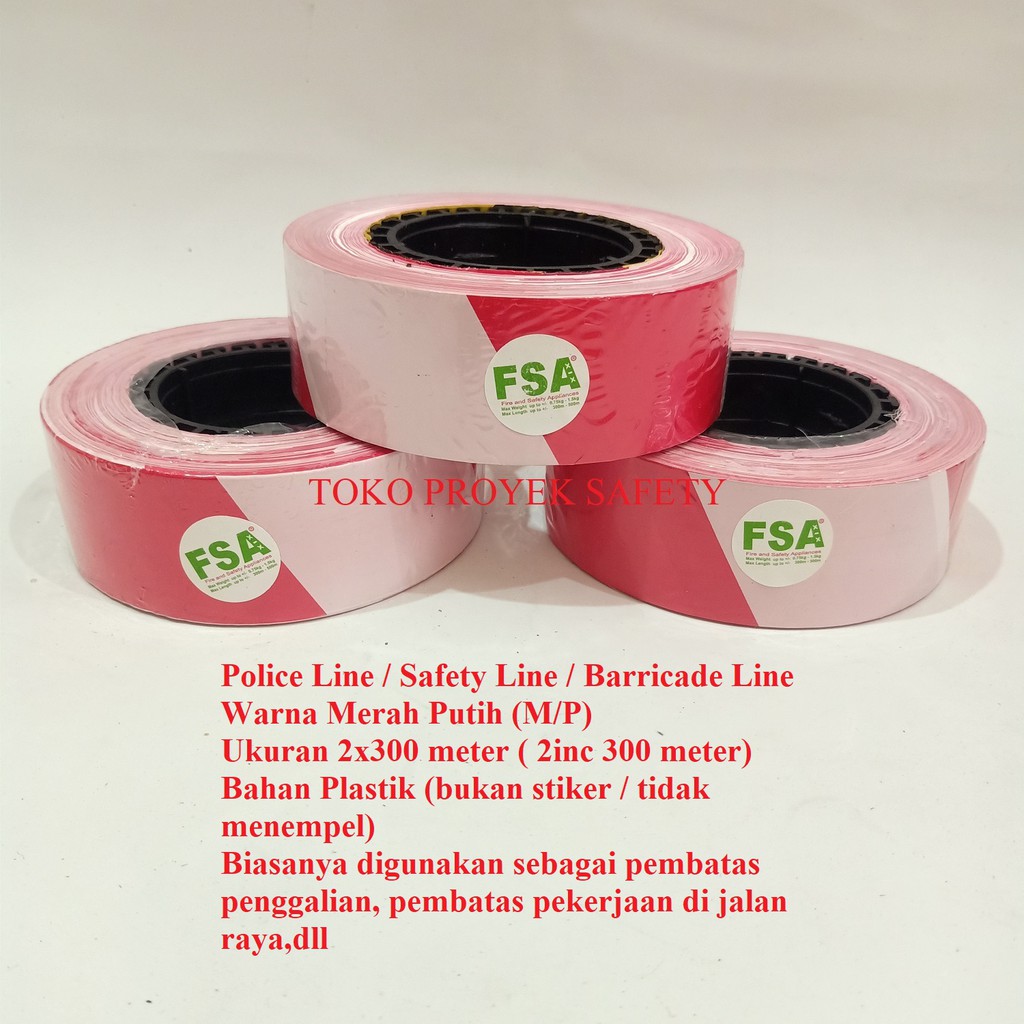Jual POLICE LINE / GARIS POLISI / BARRICADE LINE / SAFETY LINE 2 X 300 ...