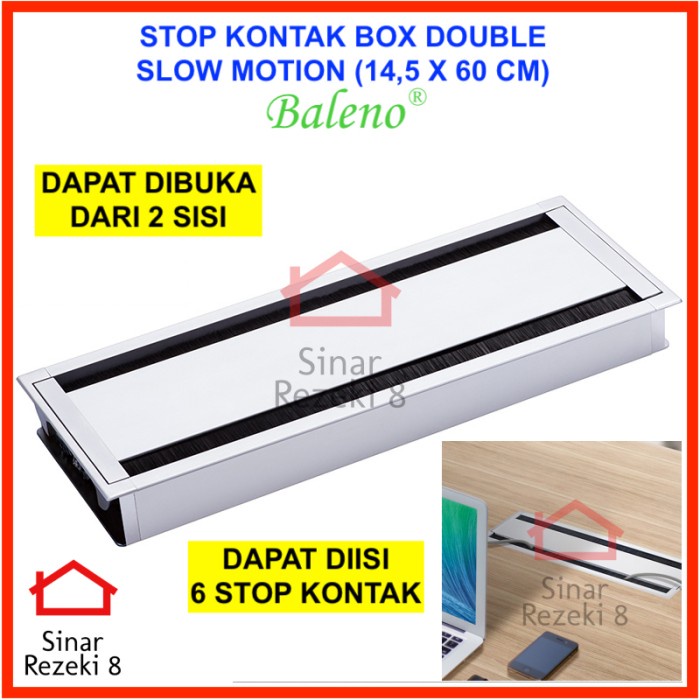Jual Stop Kontak Double Power Outlet Listrik Grommet Kabel Box Meja ...