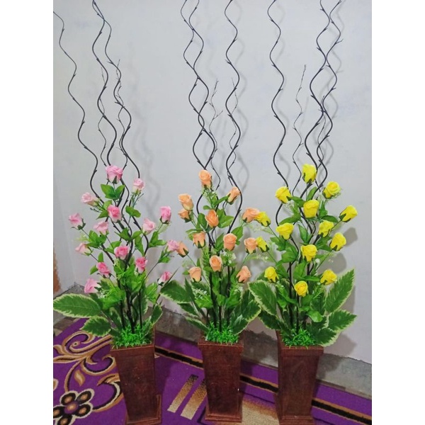 Jual Rangkaian bunga rose bunga pojok bunga sudut ruangan bunga hias ...