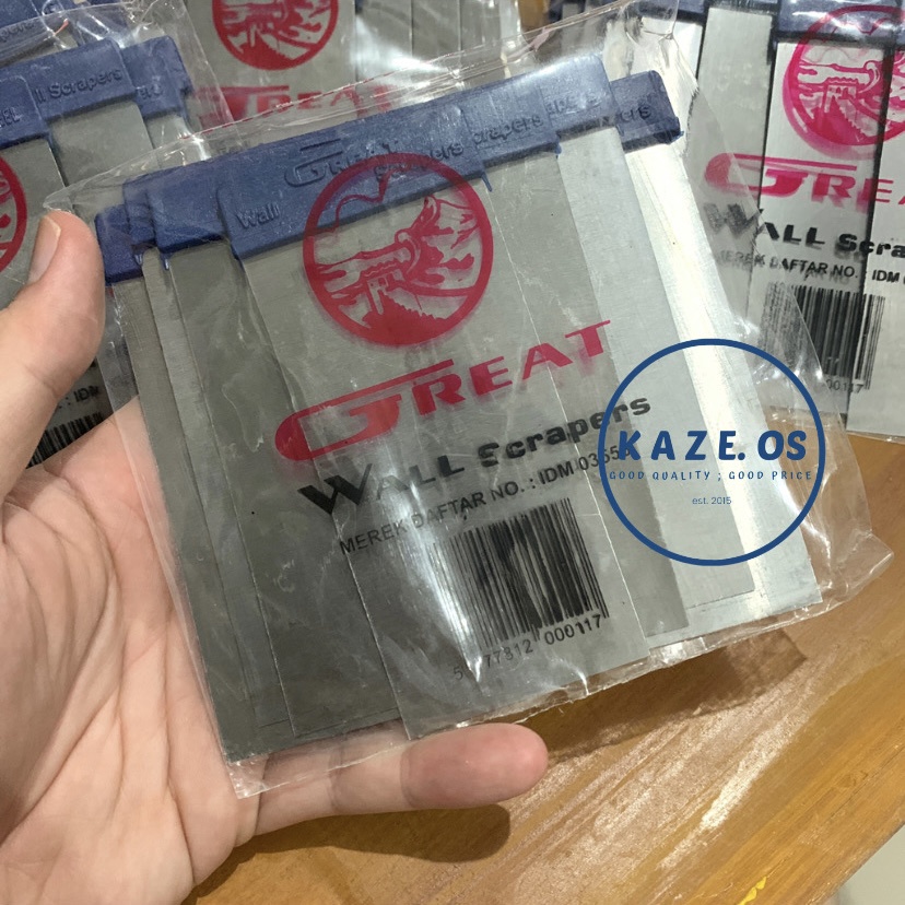 Jual ASLI 100% KAPI GREAT WALL SET 4 PCS SCRAPERS STAINLESS STEEL ...