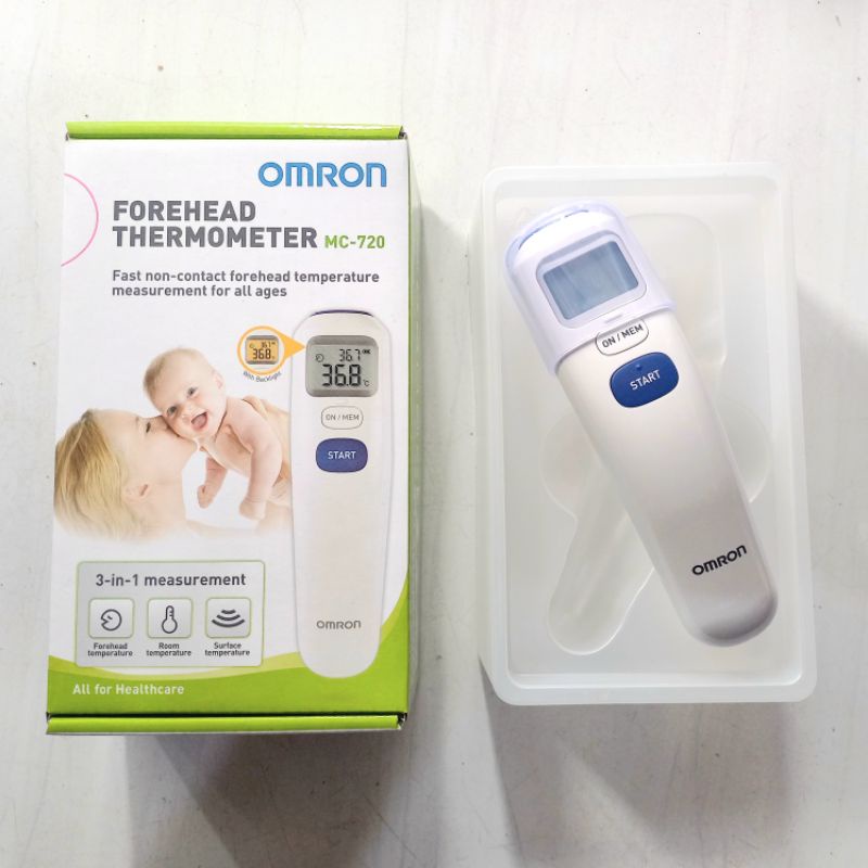 Jual Termometer Digital MC 720 Forehead Omron Original Forehead Thermometer Gun MC 720 Omron Thermometer Infrared Tembak Thermogun MC 720 Omron Termo Gun MC 720 Shopee Indonesia