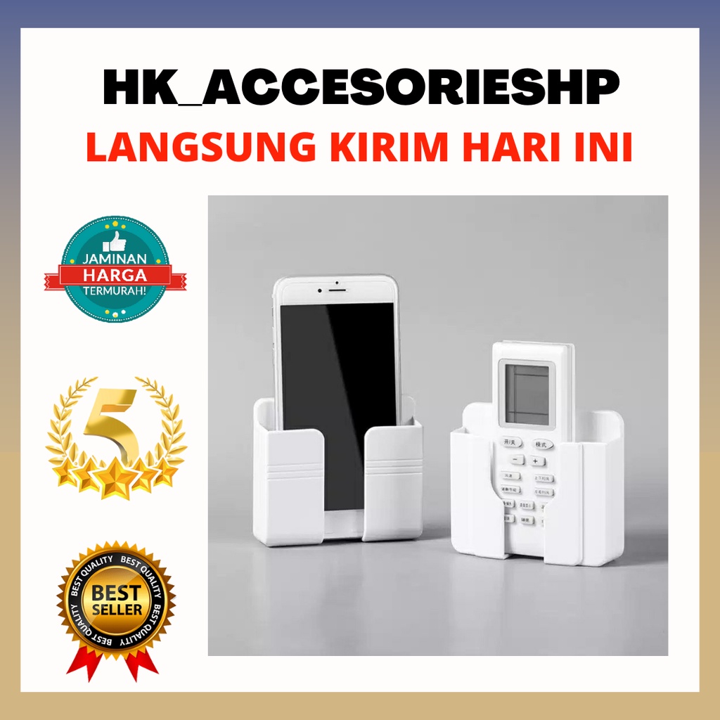 Jual RAK GANTUNG HP CHARGER REMOTE TEMPEL DINDING / HOLDER HP DINDING ...