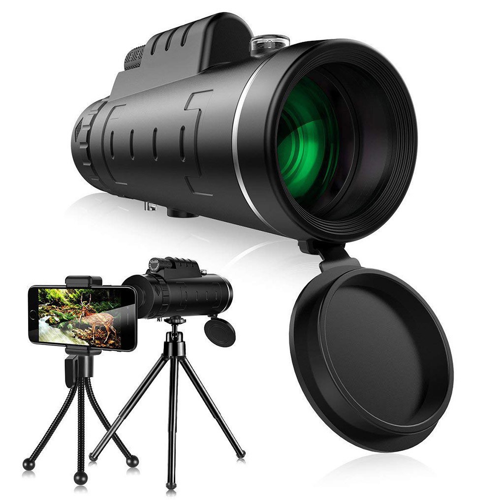 Jual 40X60 1500M9500M Zoom Optical HD Lens Monocular Telescope+ Tripod+ ...