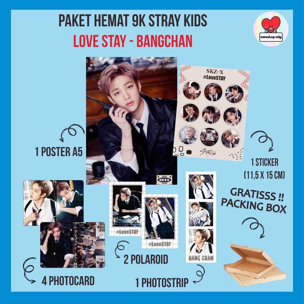 Jual (FREEBOX) PAKET 10K STRAY KIDS LOVE STAY - FANKIT KPOP STRAY KIDS ...