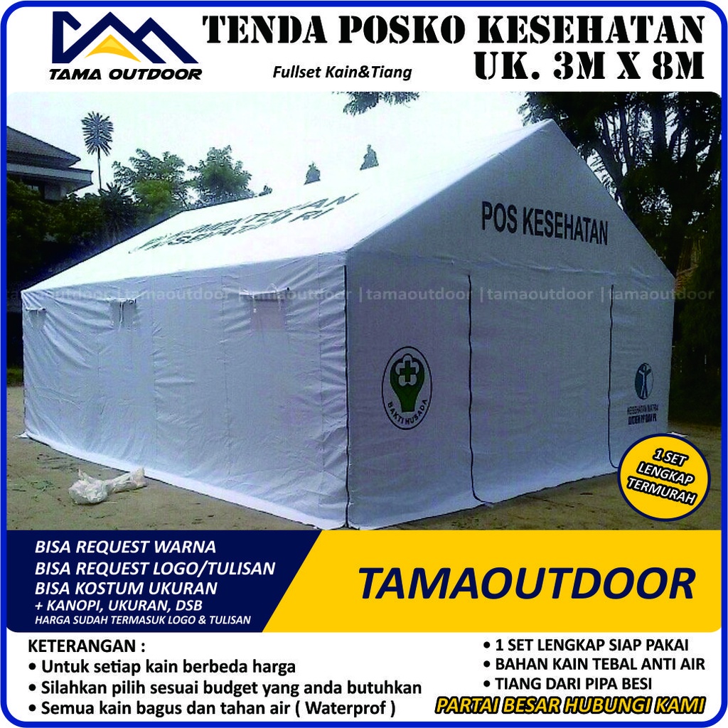 Jual Tenda posko unicef Kesehatan - Keamanan Darurat Ukuran 3M x 4M ...