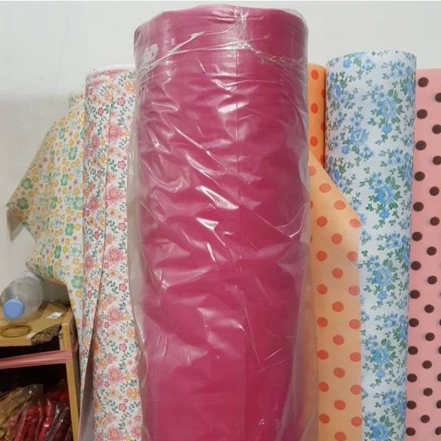 Jual Orderan kain spunbond polos / emboss / motif 1 roll by request ...