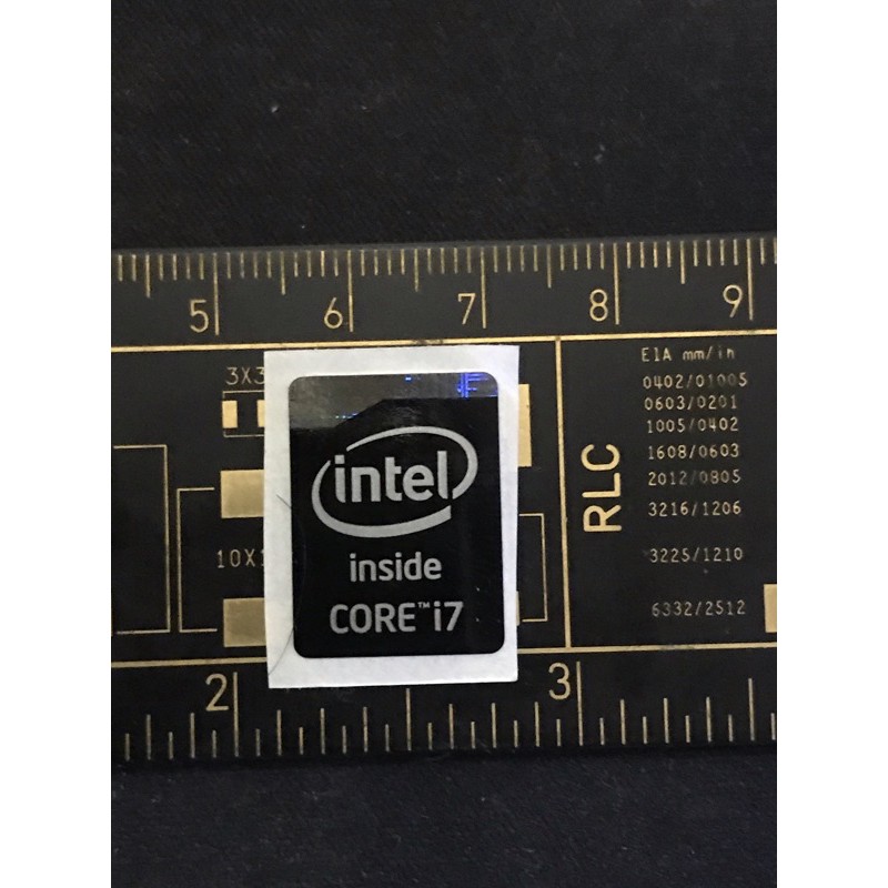 Jual Sticker stiker logo Core i7 4/5th gen black ori | Shopee Indonesia