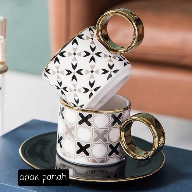 Jual Cangkir Set Kopi Teh Keramik Stoneware | Shopee Indonesia