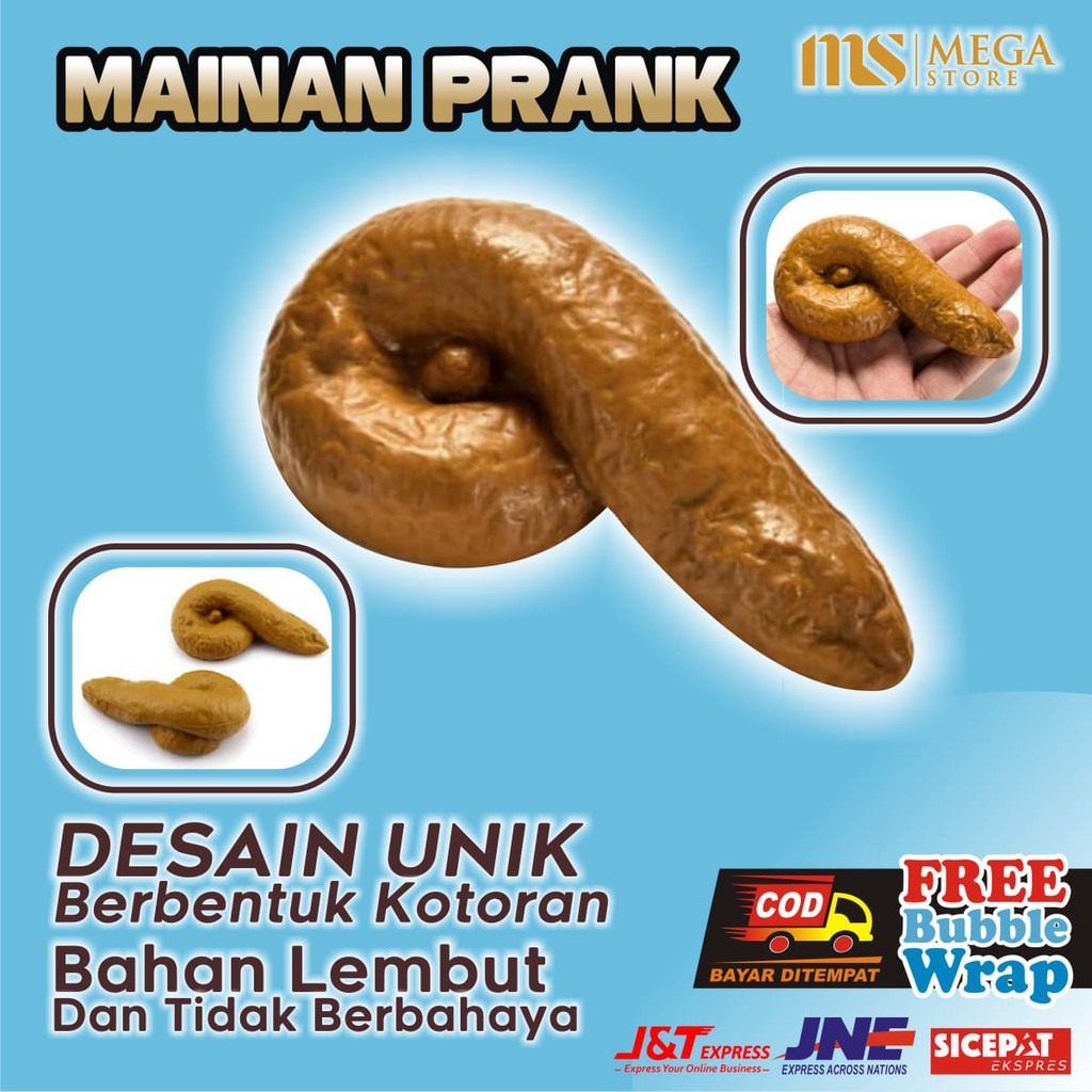 Jual Mainan Gag Prank Squishy Eek Palsu Poop Poo Pup Toy Tahi Tai ...