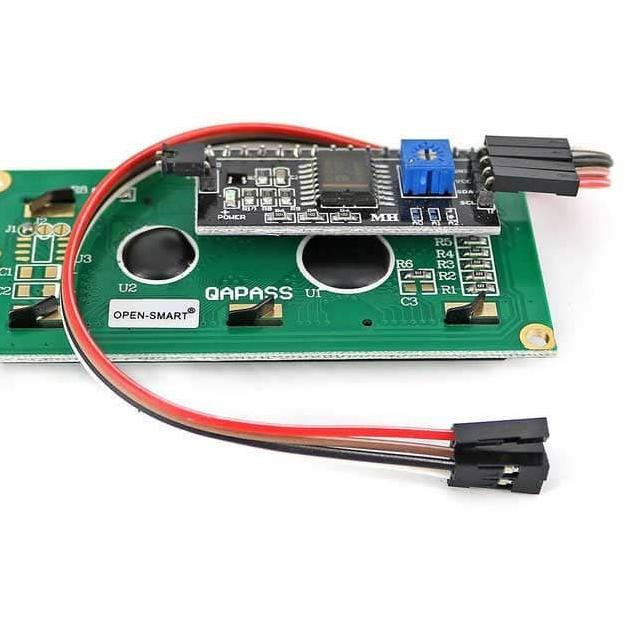 Jual LCD BLUE 16X2 1602 I2C SERIAL CONNECTION FREE KABEL JUMPER ...