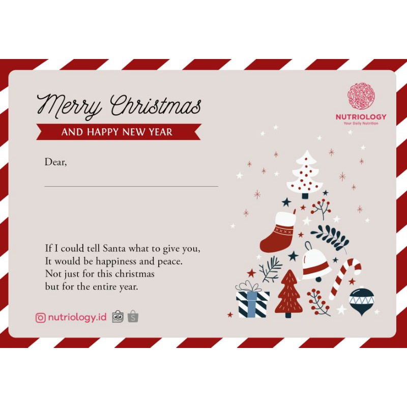 Jual Kartu Ucapan Natal dan Tahun Baru Greeting Gift Card Christmas New ...