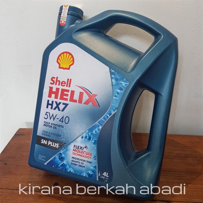 Jual SHELL HX7 5W40 SN PLUS KEMASAN 4 LITER | Shopee Indonesia