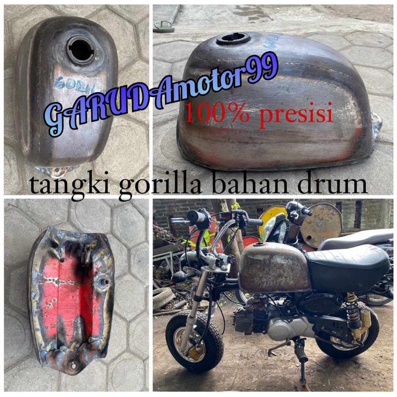 Jual Tangki bensin motor mini gorilla bahan drum super tebal dan sangat ...