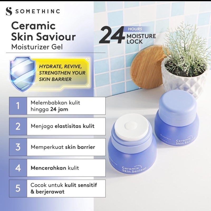 Jual SOMETHINC - Ceramic Skin Savior Moisturizer Gel | Shopee Indonesia
