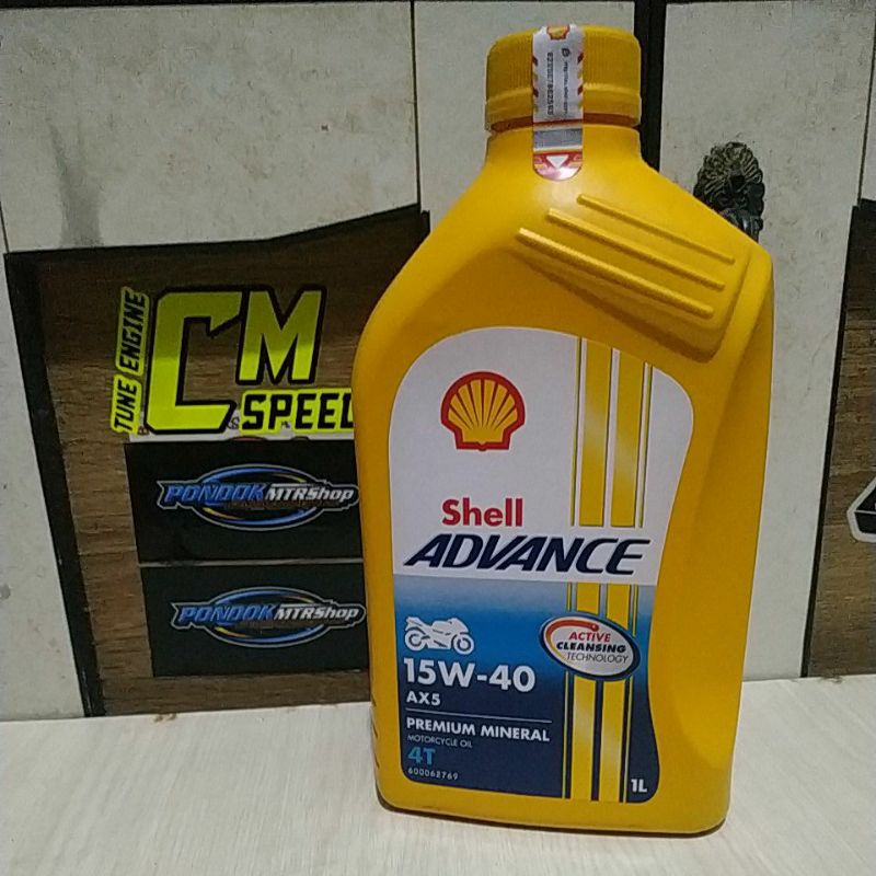 Jual Oli Shell Advance AX5 4T SAE 15W/40 Original | Shopee Indonesia