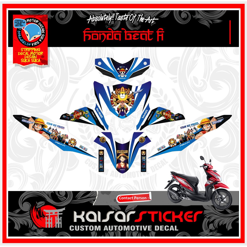 Jual Decal Motor Sticker Motor full body - Decal Stiker Beat Fi ONE ...