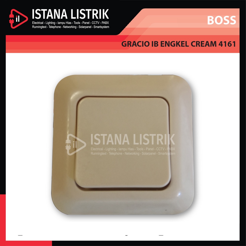 Jual BOSS GRACIO IB SAKLAR ENGKEL CREAM 4161 | Shopee Indonesia
