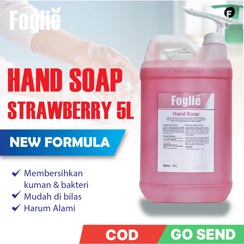 Jual Sabun Cuci Tangan Cair Foglie | Handsoap Antiseptik Antibacterial ...