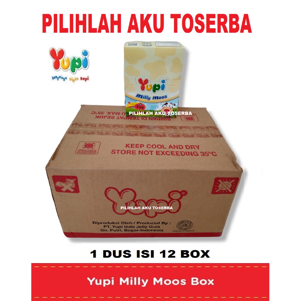Jual YUPI MILLY MOOS MILK BOX - ( HARGA 1 DUS ISI 12 BOX ) | Shopee ...