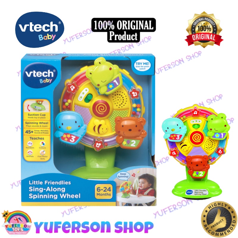 Jual VTech Baby Little Friendlies Sing Along Spinning Wheel Mainan ...
