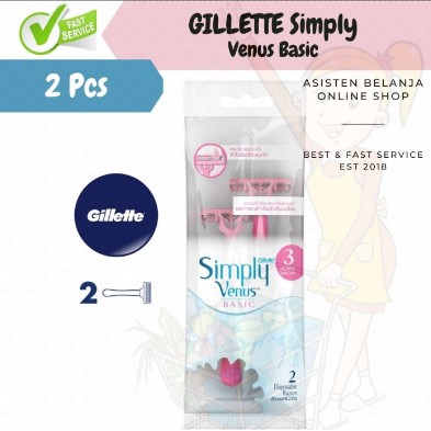 Jual GILLETTE Simply Venus Basic 1 Pack isi 2 Razor Alat Cukuran Wanita ...
