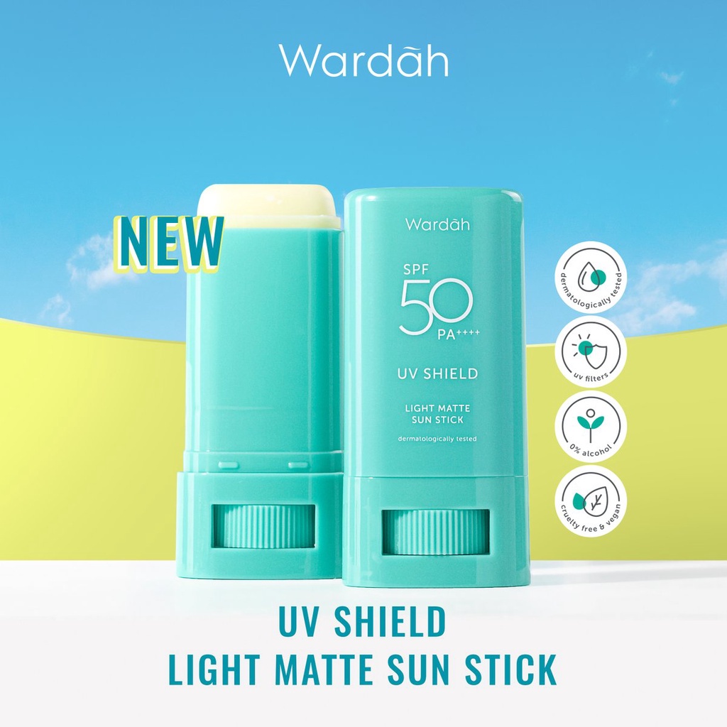Jual [HIJAU] WARDAH LIGHT MATTE SUN STICK UV SHIELD SPF 50 PA ...