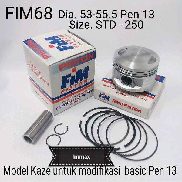 Jual Piston Kaze Jupiter Z Pen 13 53mm 53.5mm 54mm 54.5mm 55mm 55.5mm ...