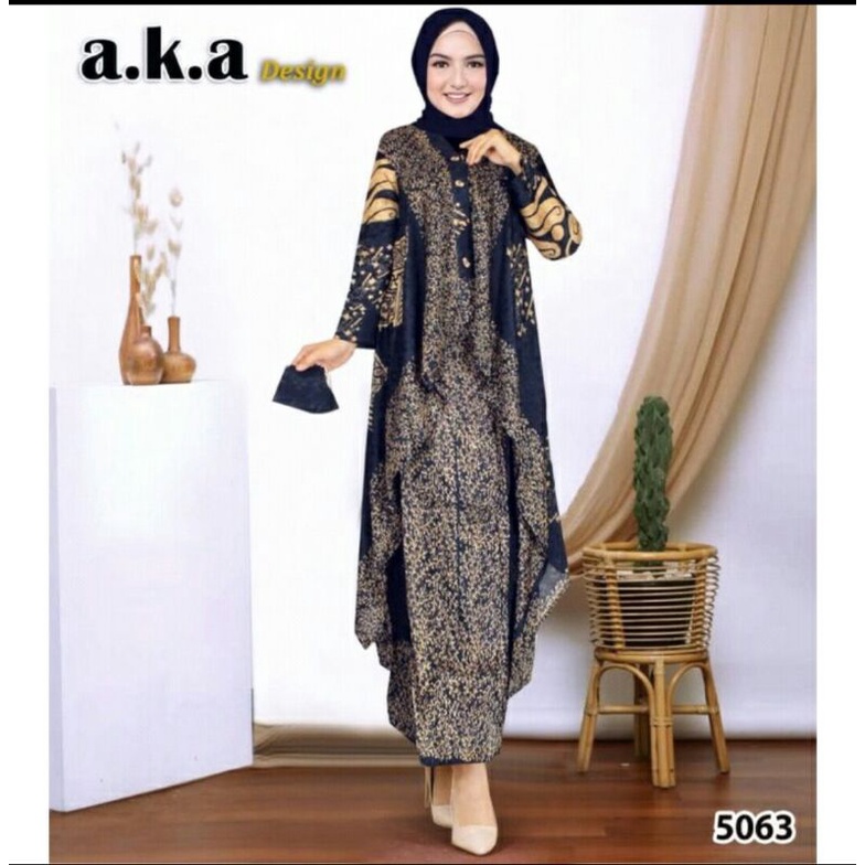 Jual Ready Gamis batik VISCOSE KALONG // setelan tunik batik viscos ...
