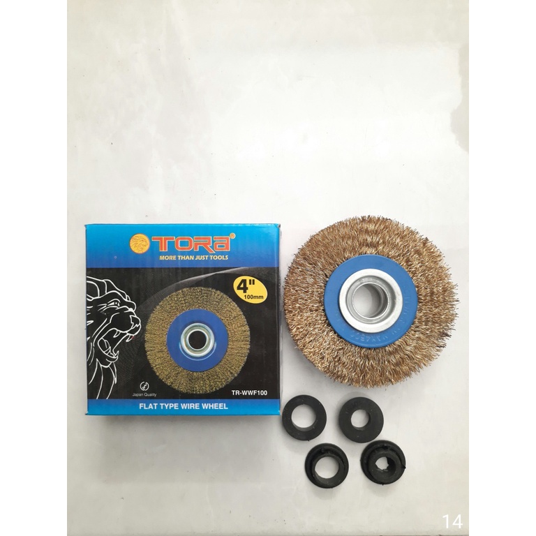 Jual Sikat Kawat Piring 4" Tora / Wire Brush Kuningan 4inch Tora / Mata ...