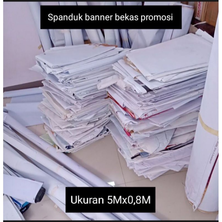 Jual Spanduk banner baliho turun tayang /bekas promosi produk | Shopee ...
