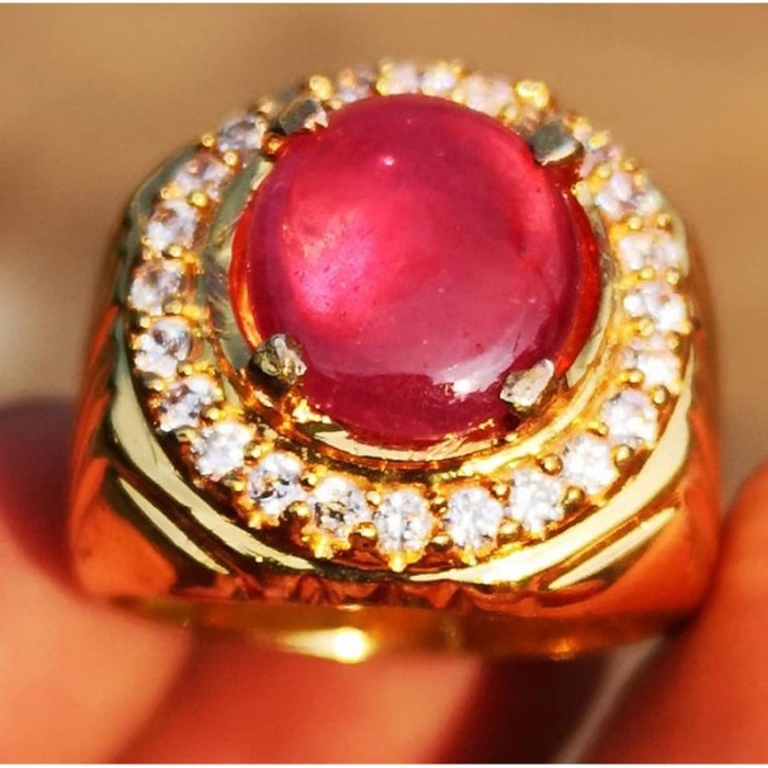 Jual Batu Cincin Red Ruby Pigeon Blood Corondum Kristal0 | Shopee Indonesia