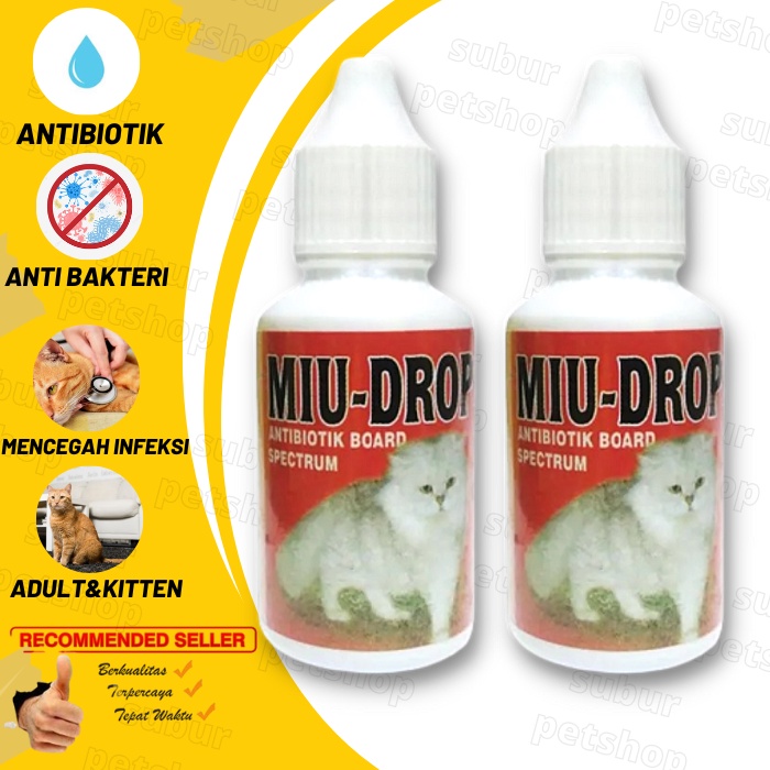 Jual Obat Tetes Antibiotik Kucing Kitten Miu Drop 30ml | Shopee Indonesia