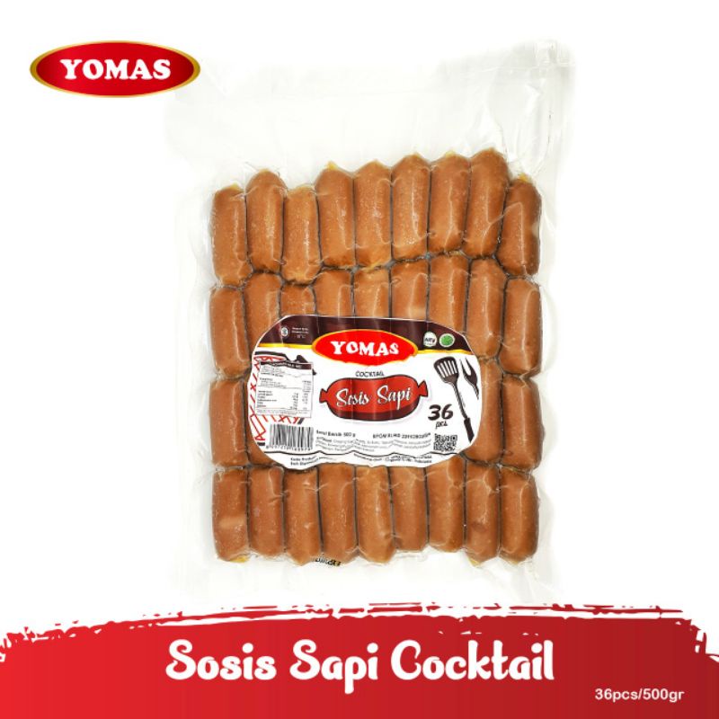 Jual Yomas Sosis Sapi Cocktail 36s 500gr Beef Cocktail Sausage ...