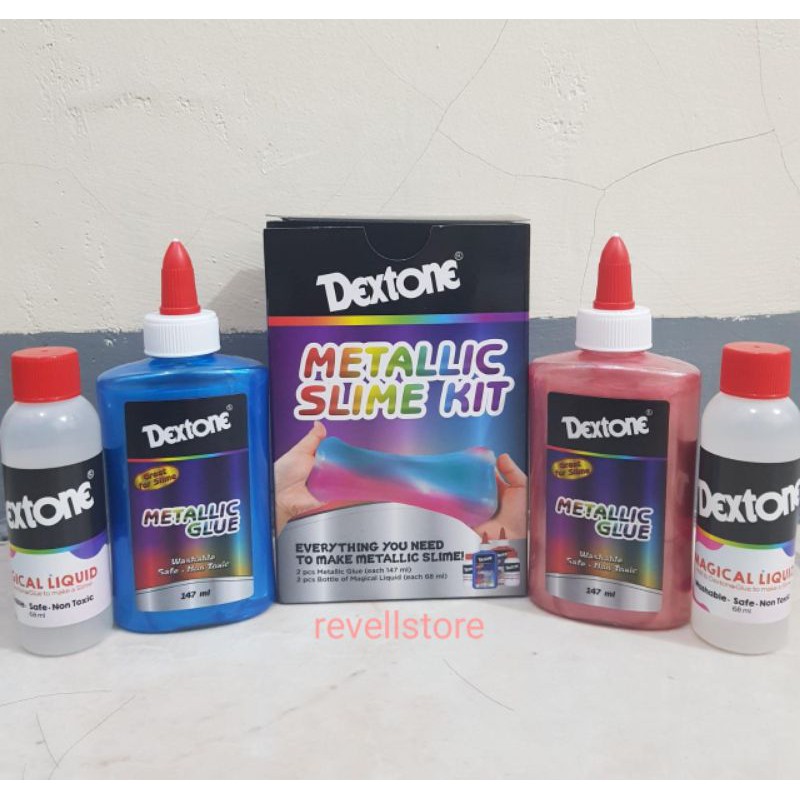 Jual Slime Dextone Kit Metallic Slime Kit Original | Shopee Indonesia
