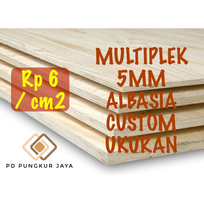 Jual TRIPLEK / MULTIPLEK 5MM ALBASIA UKURAN CUSTOM | Shopee Indonesia