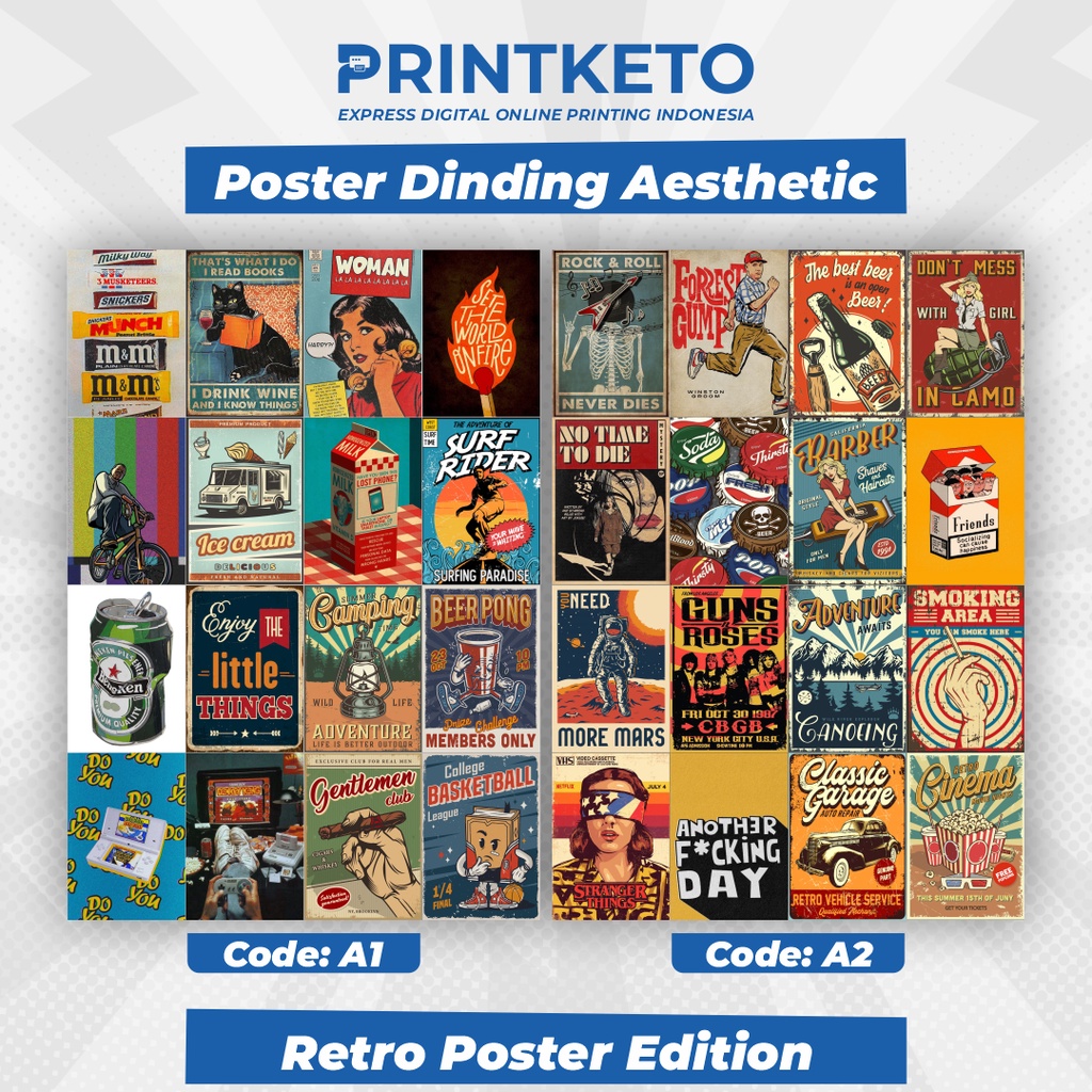 Jual Poster Dinding Aesthetic A5 Poster Aesthetic Poster Vintage