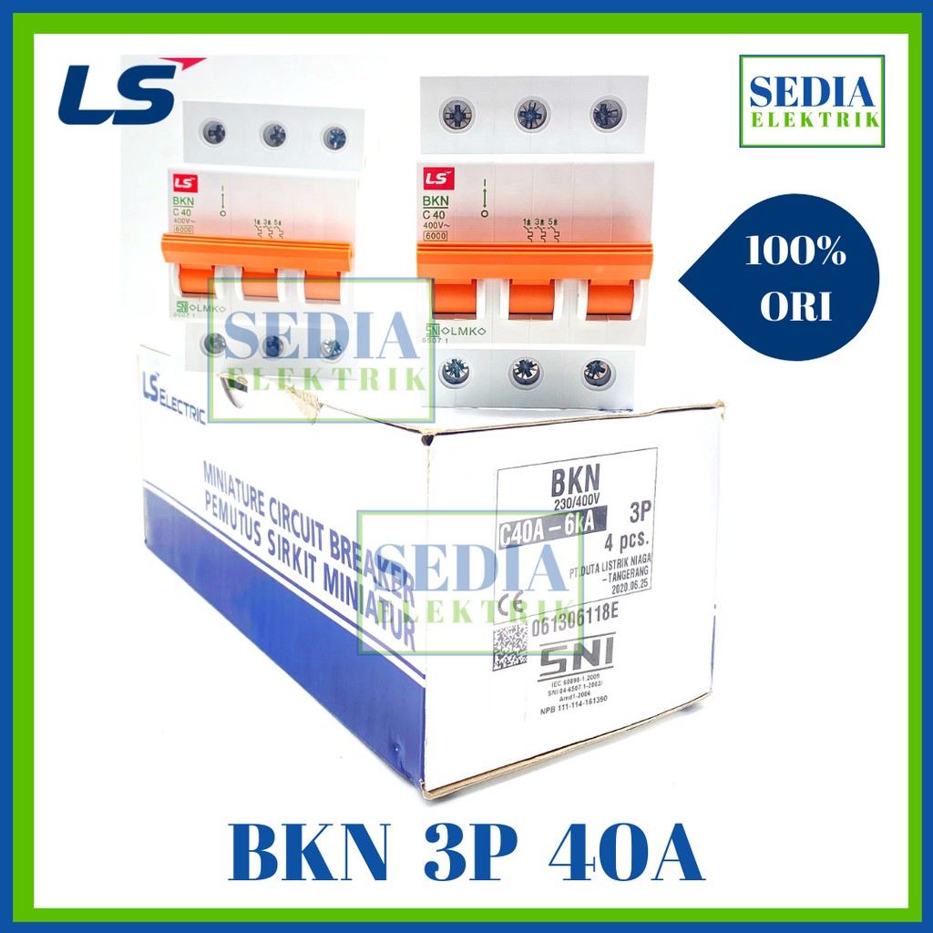 Jual MCB BKN LS 3Phase 3P 40A | Shopee Indonesia