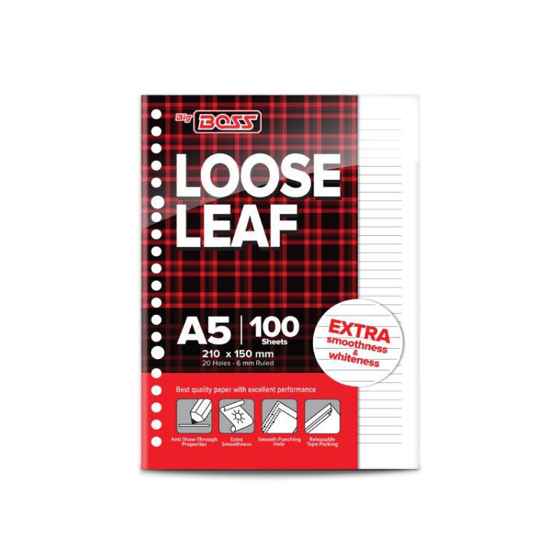 Jual kertas file loose leaf A5 garis isi binder map | Shopee Indonesia