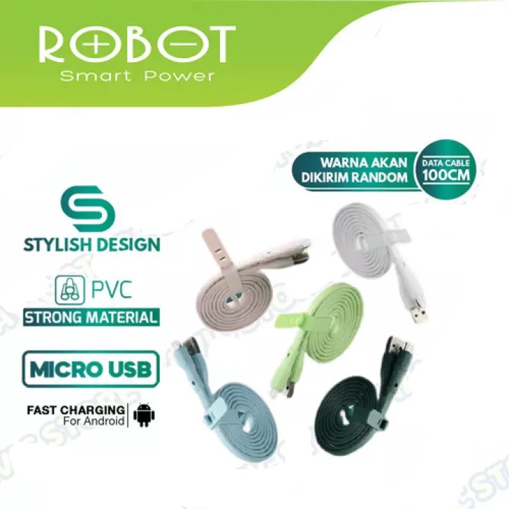 Jual ROBOT RGM100 Kabel Data Micro 2.1A 1M Data Cable ORIGINAL | Shopee ...