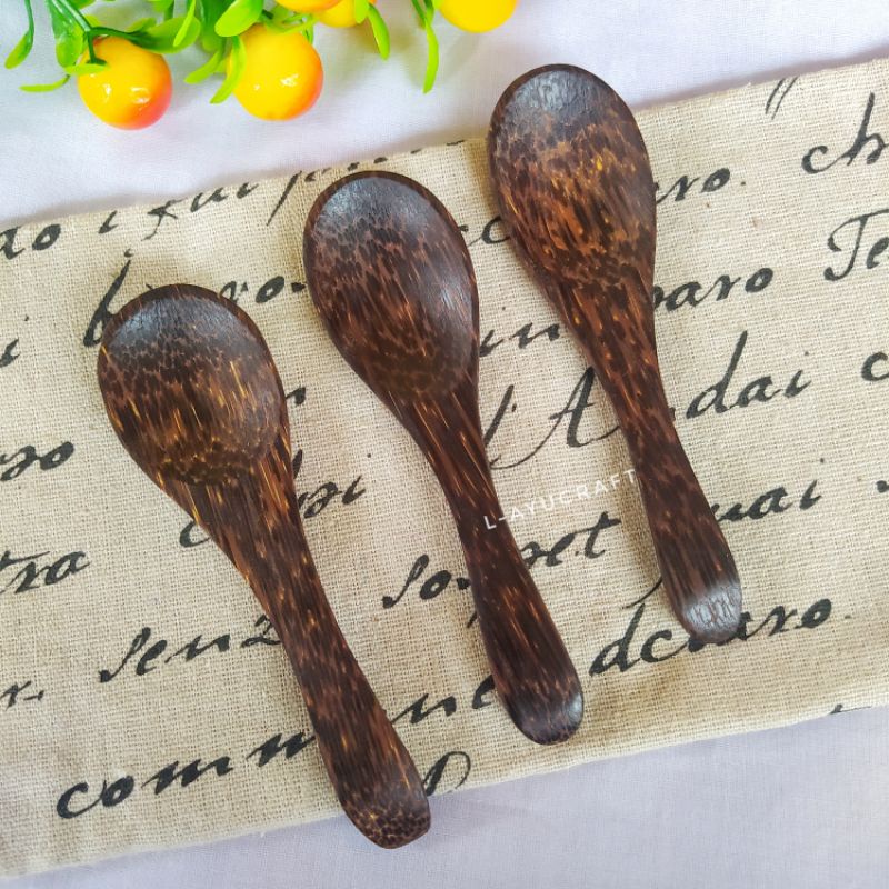 Jual L-AYUCRAFT Sendok Gula / Garam kayu aren | Shopee Indonesia