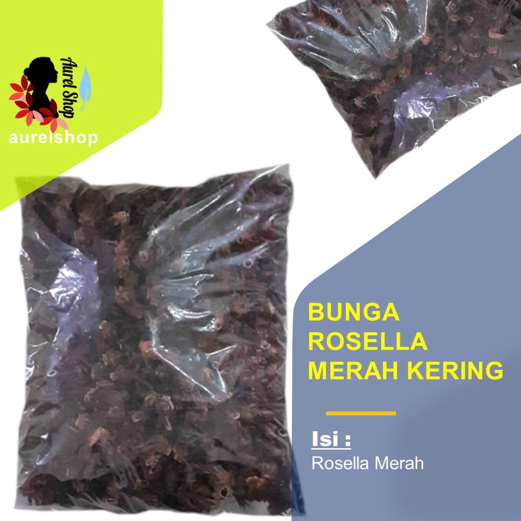Jual Bunga Rosella Merah Kering/ Rosela/ Hibiscus sabdariffa | Shopee ...