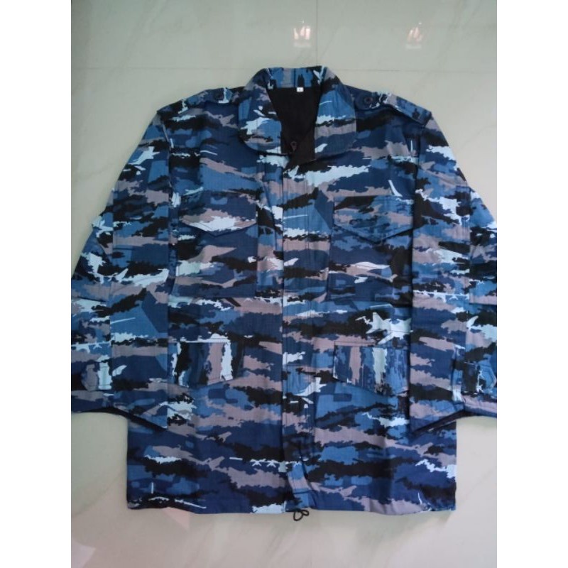 Jual Jaket Parka Loreng TNI AU Jaket Bolak Balik AURI TNI | Shopee ...