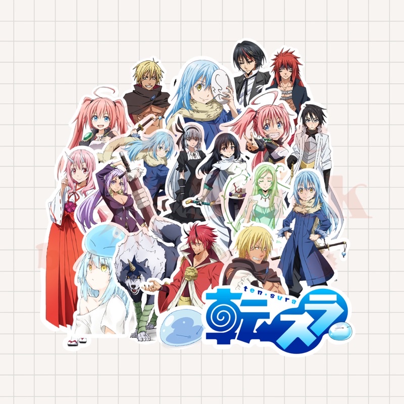 Jual Stiker Anime Kimetsu no Yaiba Demon Slayer / Tensei Shitara Slime ...