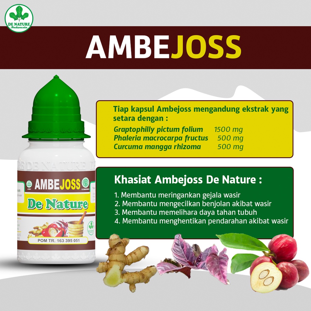 Jual Ambejoss De Nature Obat Ambeien Wasir Ambeyen Fistula Ani Benjolan Anus BAB Darah Ambe joss ...