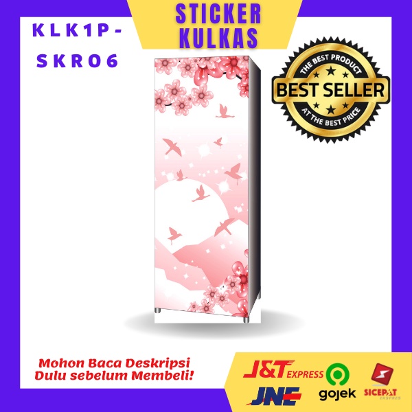 Jual Sticker Kulkas 1Pintu motif SAKURA/KLK1P-SKR/Printing hires ...