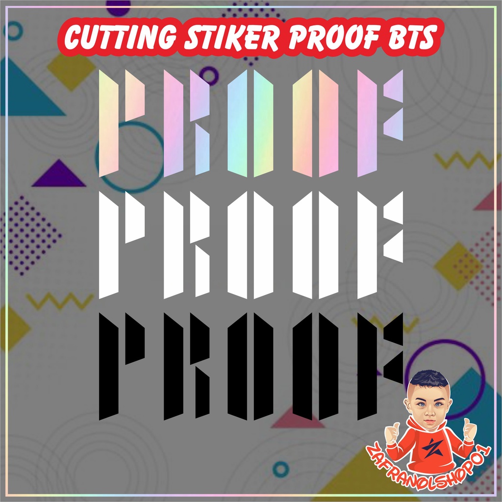 Jual BTS ARMY PROOF Cutting Sticker Kaca Mobil Stiker Body Mobil ...