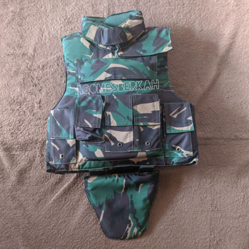 Jual TACTICAL VEST ARMY/ROMPI ANTI PELURU LORENG JATAH TNI | Shopee ...