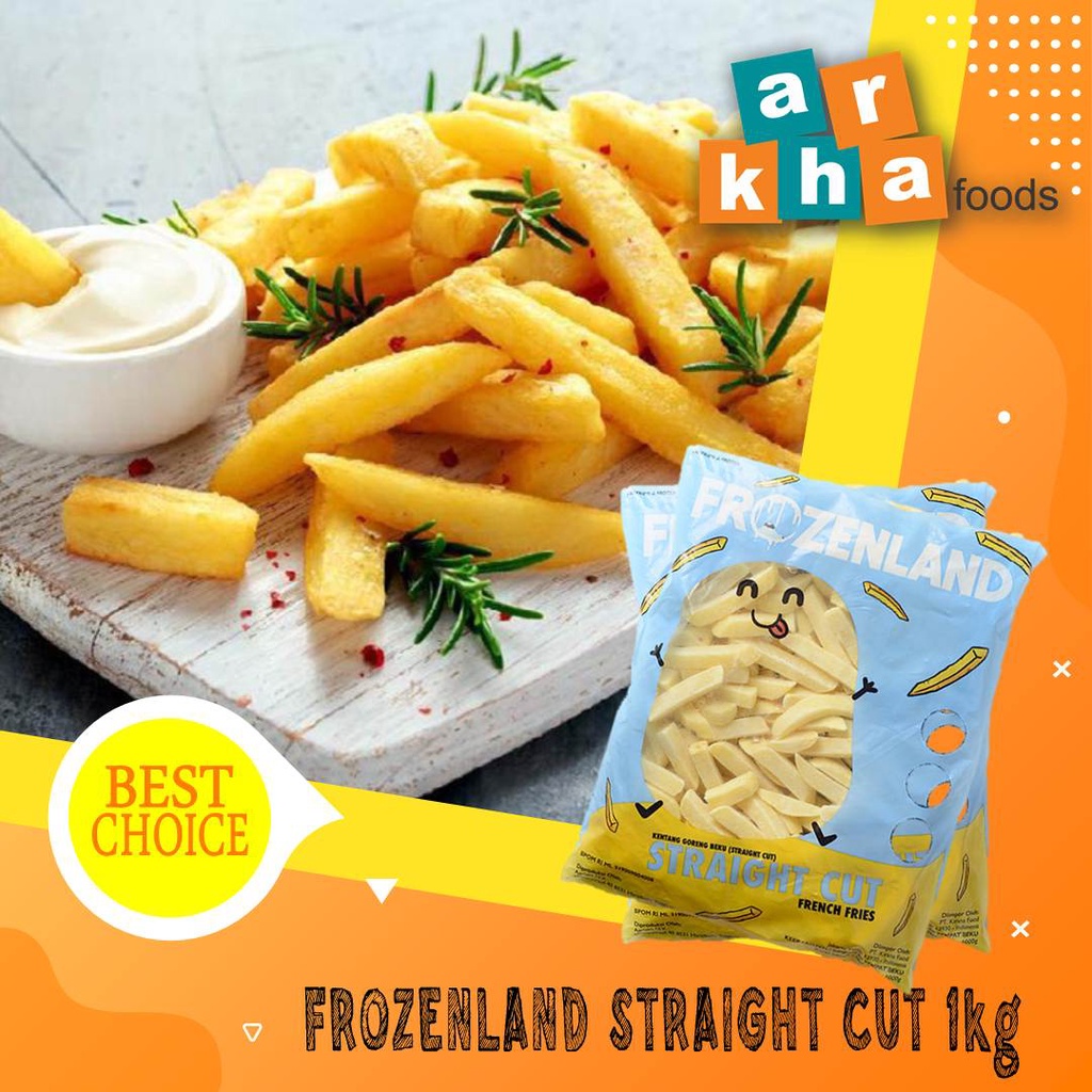 Jual Kentang goreng Frozenland Straight Cut 1kg | Shopee Indonesia