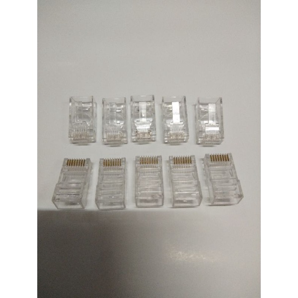 Jual connector konektor Rj45 RG45 harga 10 pcs | Shopee Indonesia