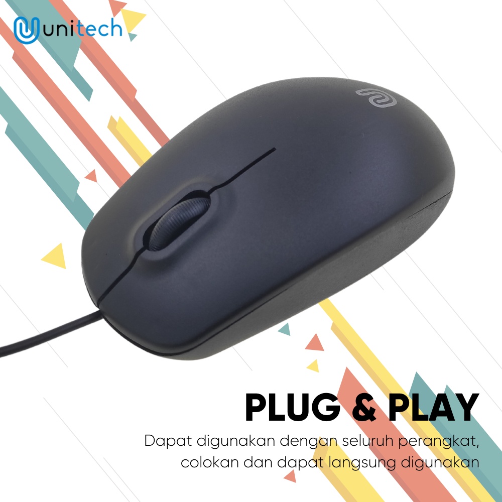 Jual Optical Mouse G2 Unitech Wired Kabel USB 1000DPI - Mouse Office ...